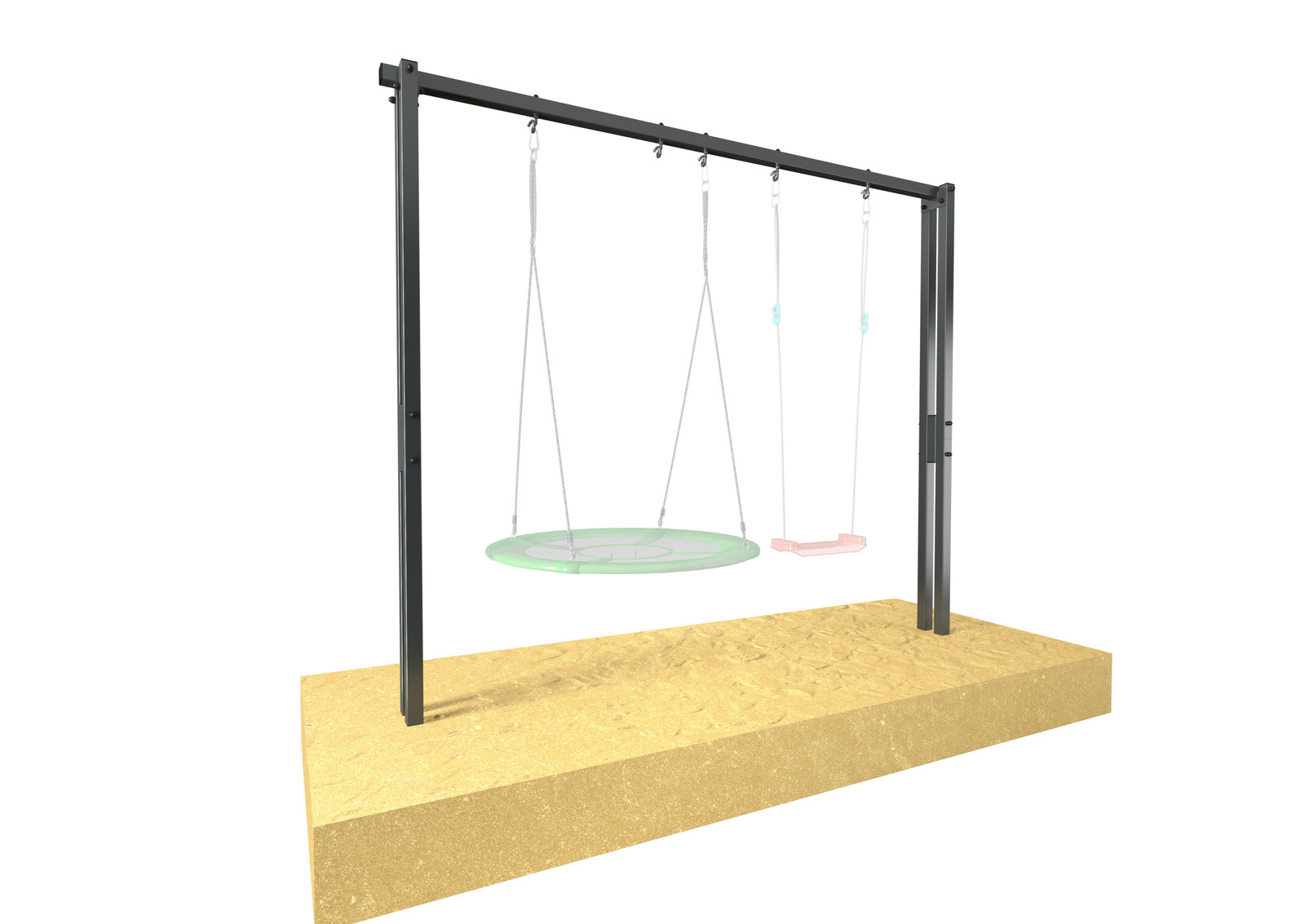 Stelaż do huśtawki ogrodowej UNDERFIT pojedynczy - TopSlim.pl